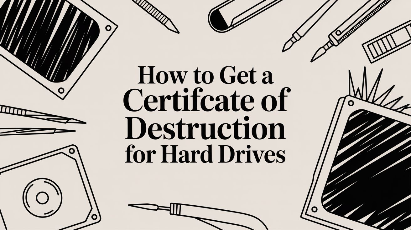 How to get a certificate of destruction for hard drives